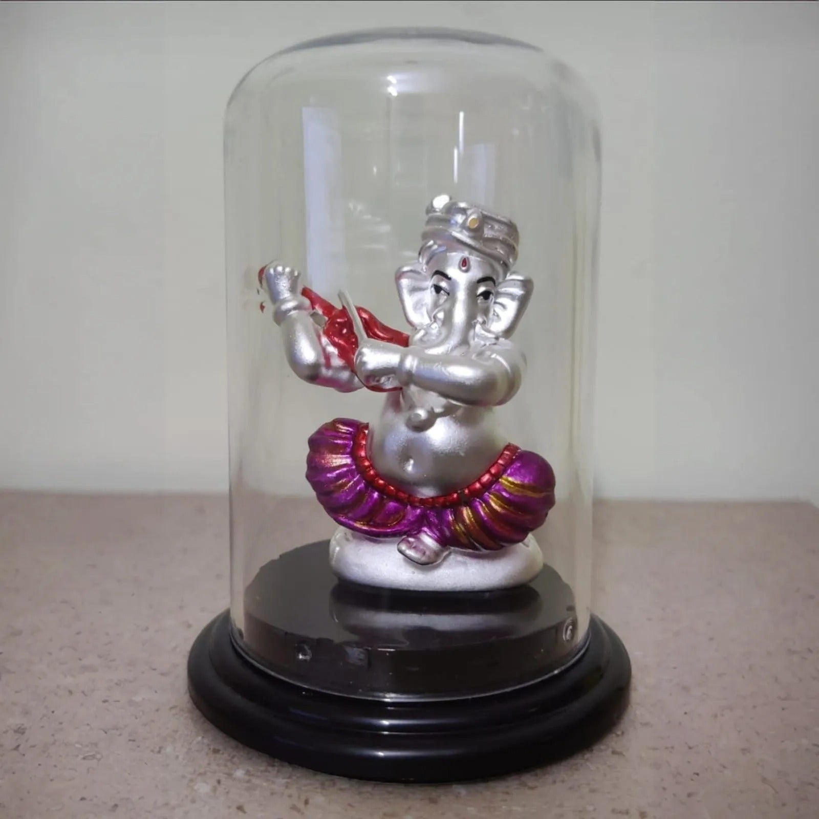 Pure Silver Ganesha Idol Playing Violin - Décor Gift – UPHAAR ONLINE