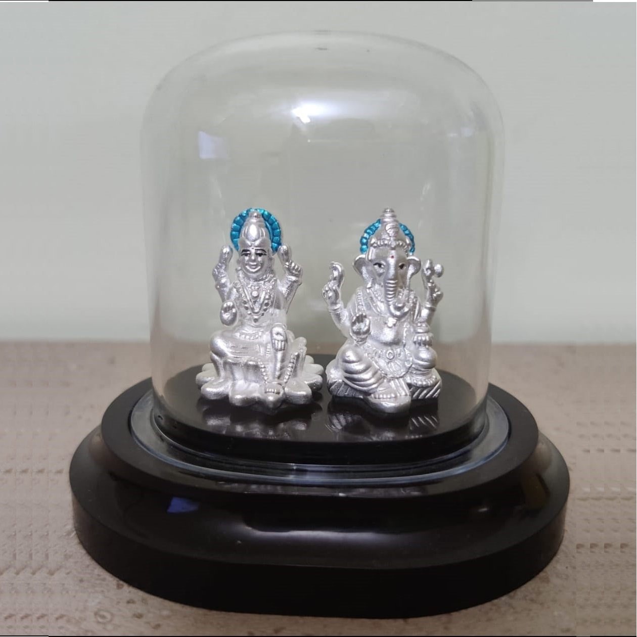 Pure Silver Ganesh-Lakshmi Idol – Puja Décor – UPHAAR ONLINE